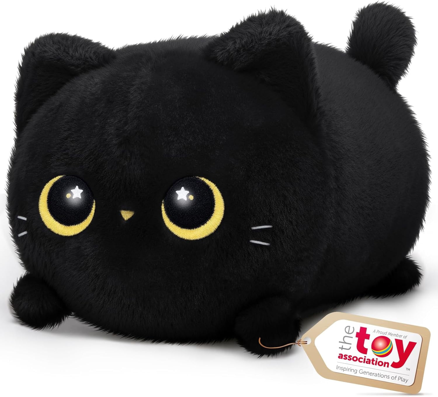 Cute Black Cat Bee Plush Pillow, Kawaii Plushies Bee Stuffed Toy ...