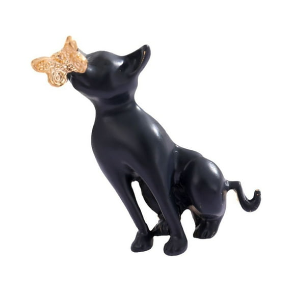 Cute Black Cat Brooch Alloy Bow Biting Fashionable Oil Drip Animal ...