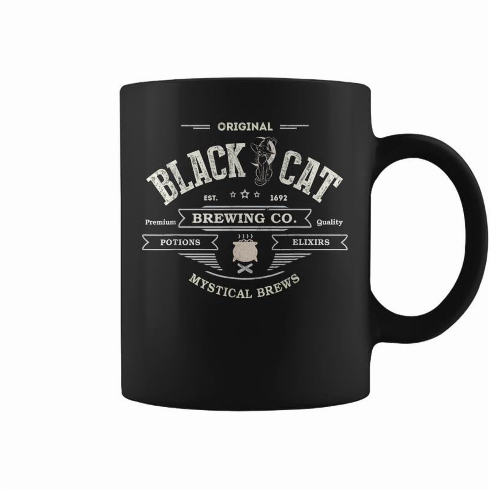 Cute Black Cat Witch Brewing Co Potions Coffee Magical Wicca Coffee ...