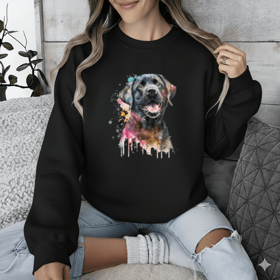 Cute Black Lab Puppy Graphic For Dedicated Dog Mom Pet Lovers ...