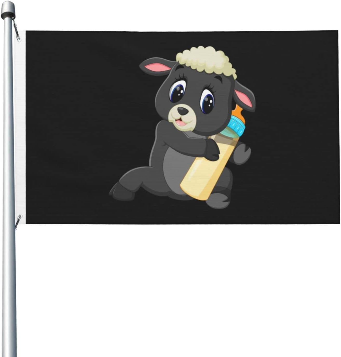 Cute Black Sheep Flags 3x5 Ft Double Sided Flag Durable Outdoor Flags ...
