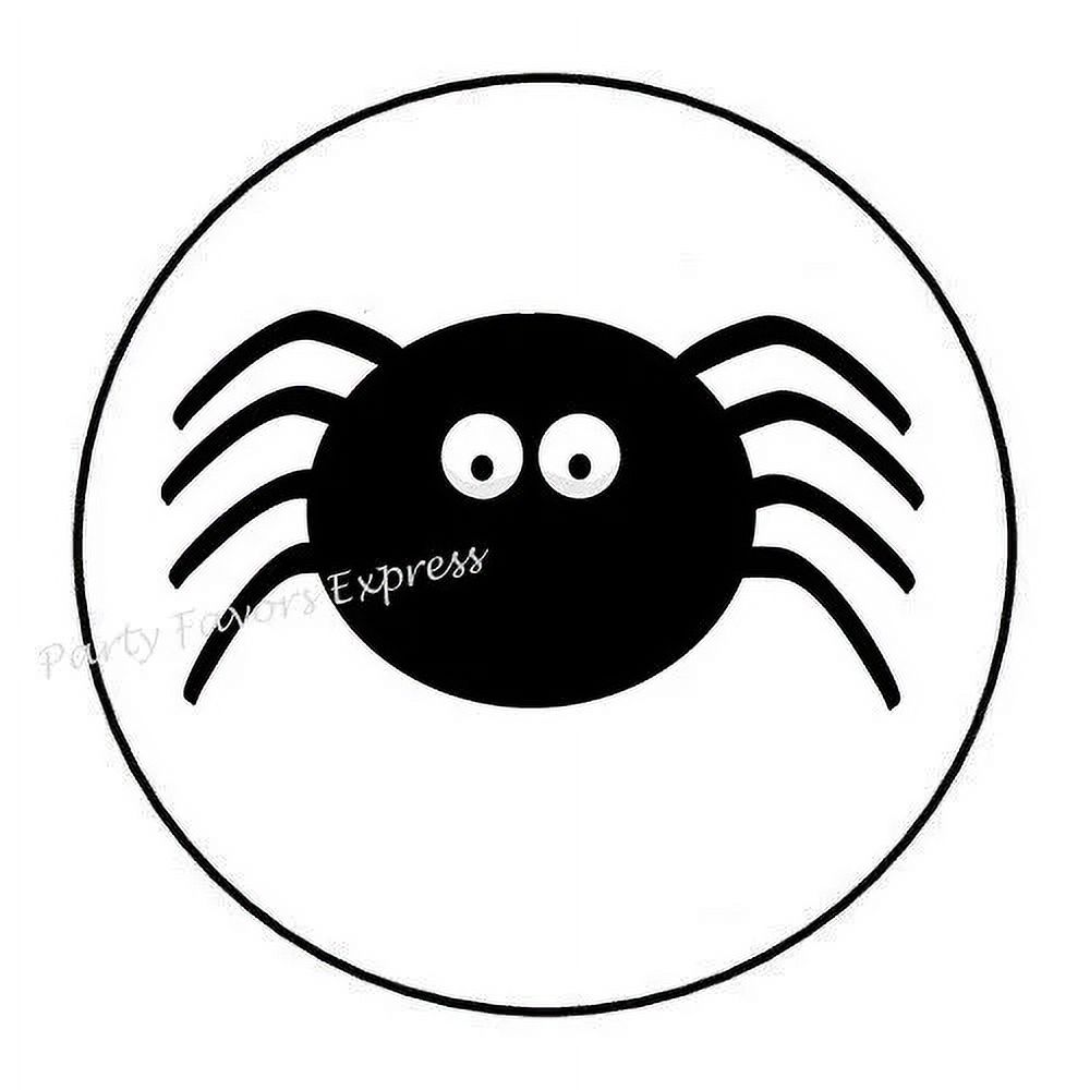 Cute Black Spider Halloween Sticker Favors Envelope Seals Labels ...