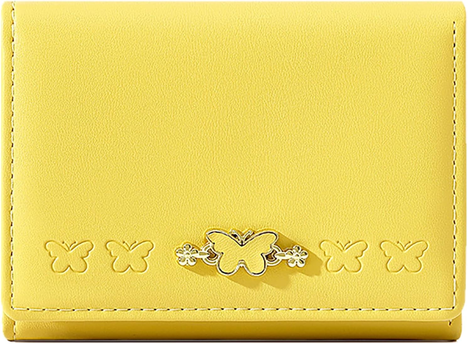 Cute Black Wallet for Women and Ladies Small Minimalist Butterfly ...