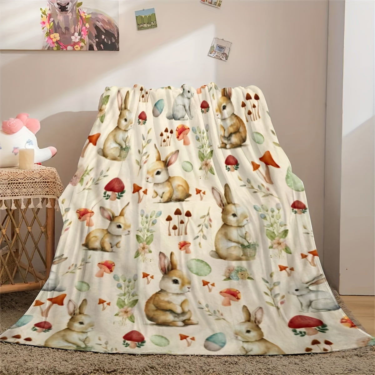 ' Cute Blanket Suitable for Bed, Sofa, Chair - Soft Cozy Bedspread with ...