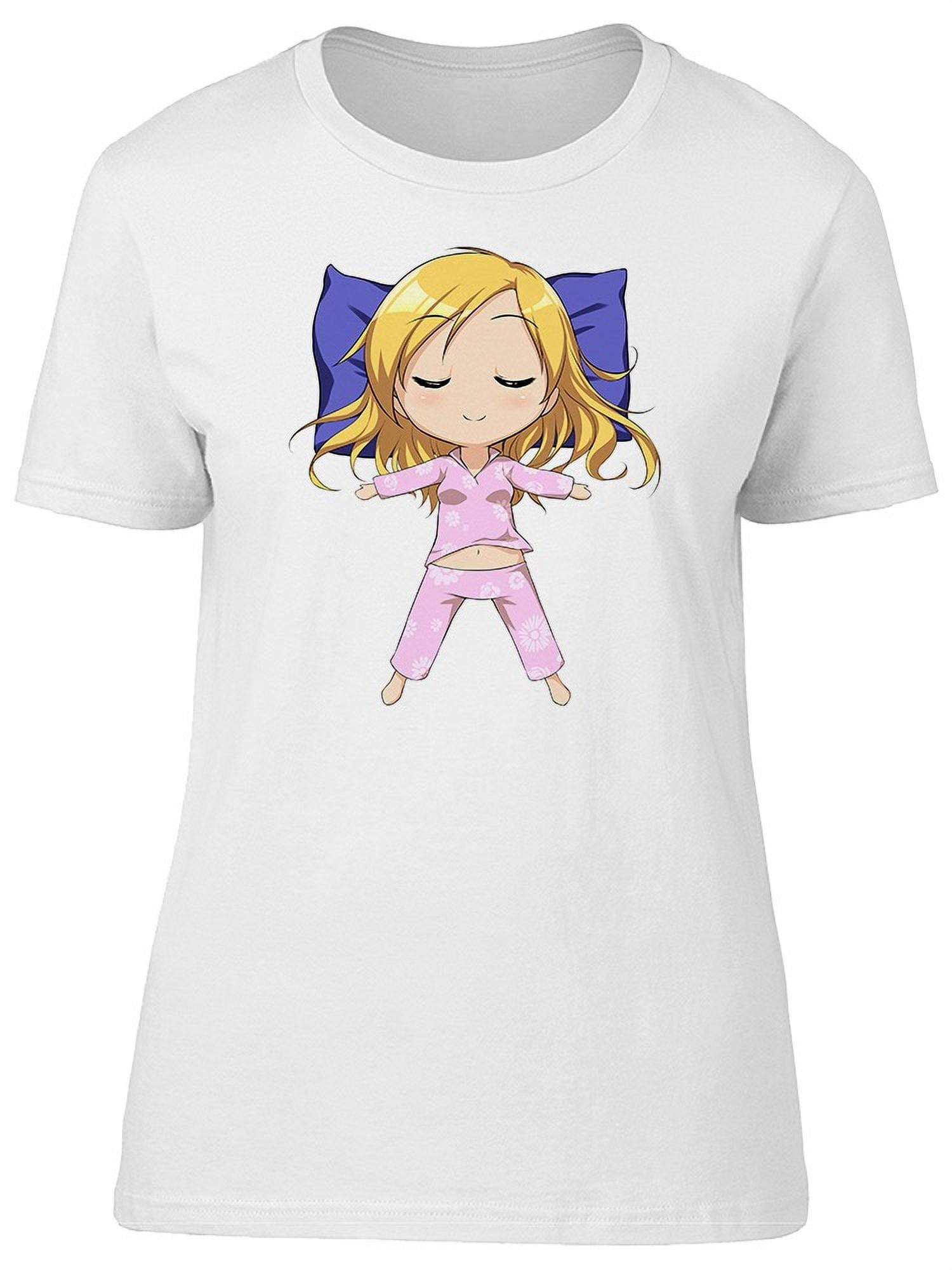 Cute Blonde Girl Sleeping T-Shirt Women -Image by Shutterstock, Female ...