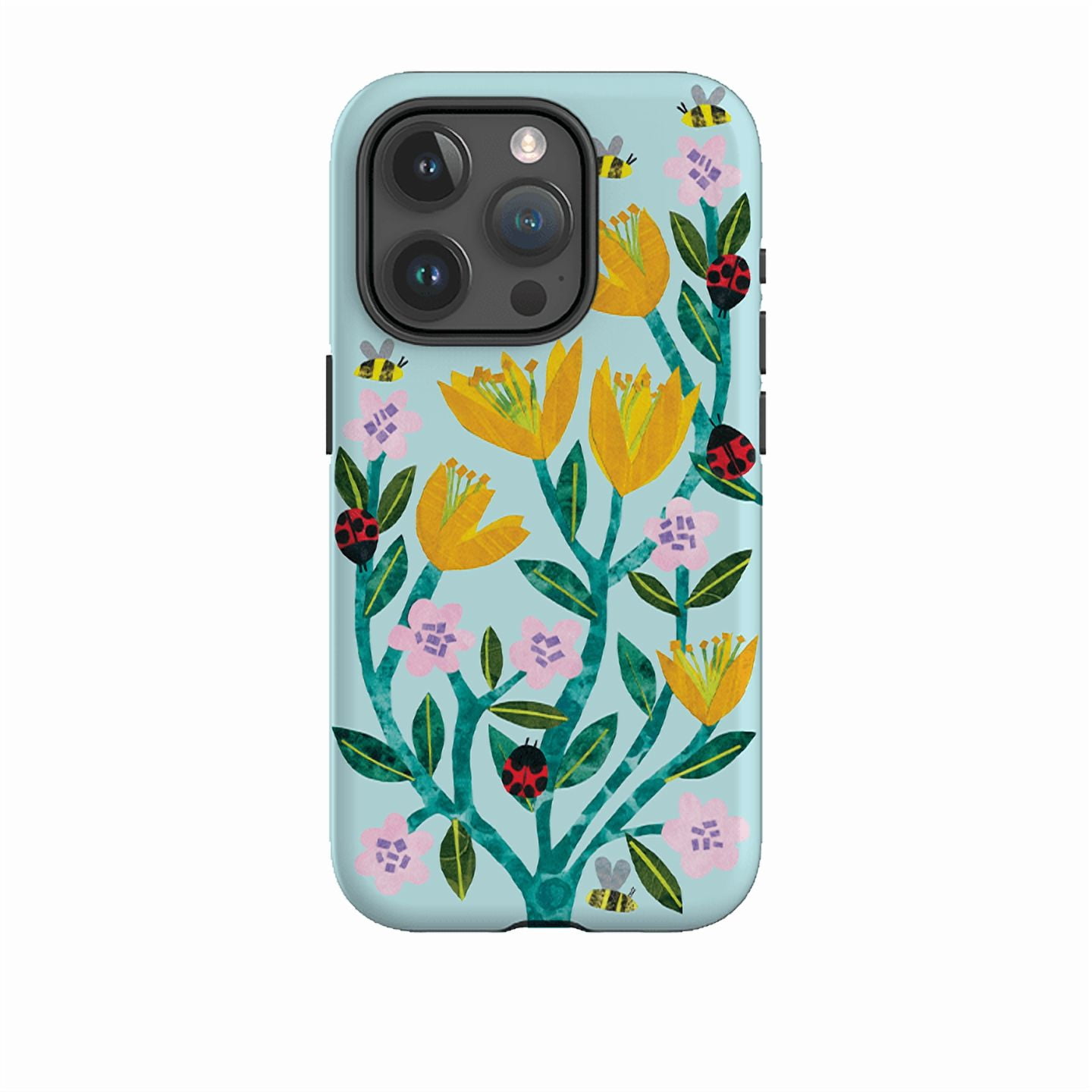 Cute Blossoms And Ladybirds Phone Case for iPhone 11 12 13 14 15 16 Pro Max - Walmart.com