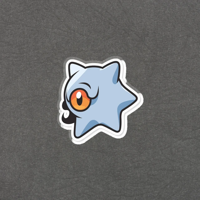 Cute Blue Fox Vinyl Sticker - Kawaii Anime Style Animal Decalphone ...