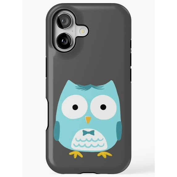 Cute Blue Owl Cartoon with Bow Tie Protective and Compatible iPhone 11 ...