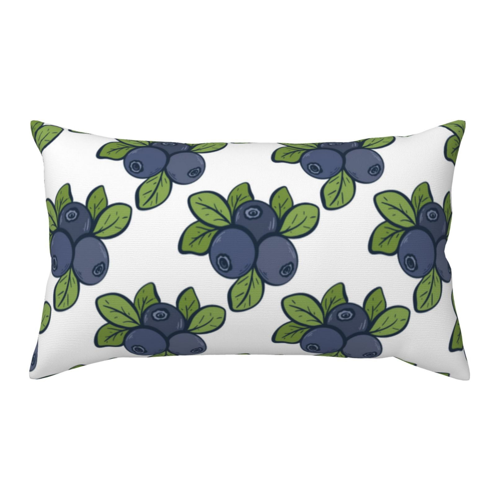 Cute Blueberry Steel Blue Pillow Cases, Soft Pillowcases with Wrinkle ...
