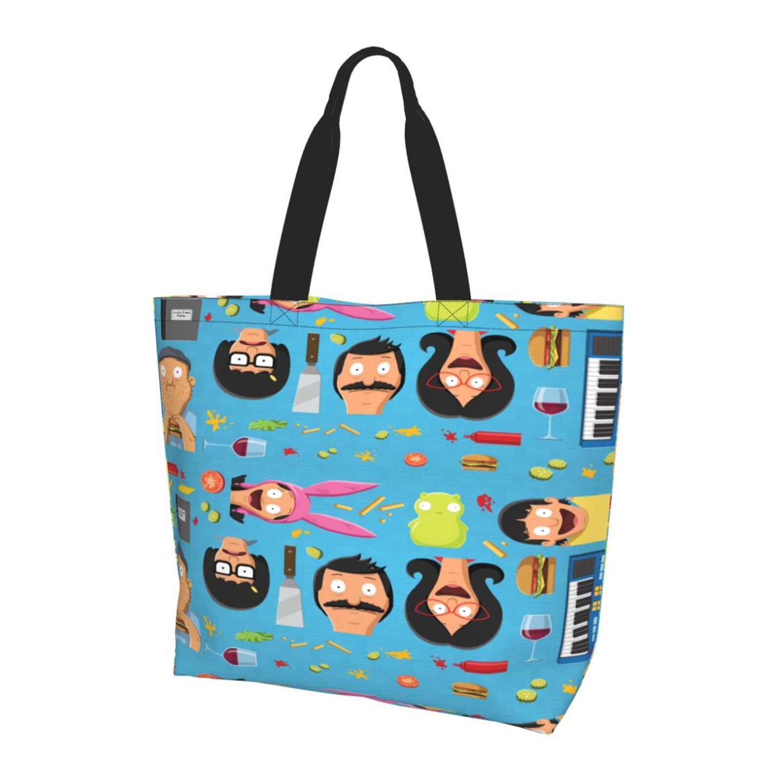Cute Bob'S Burgers (17) Extra Large Canvas Tote Bag For Gym Beach ...