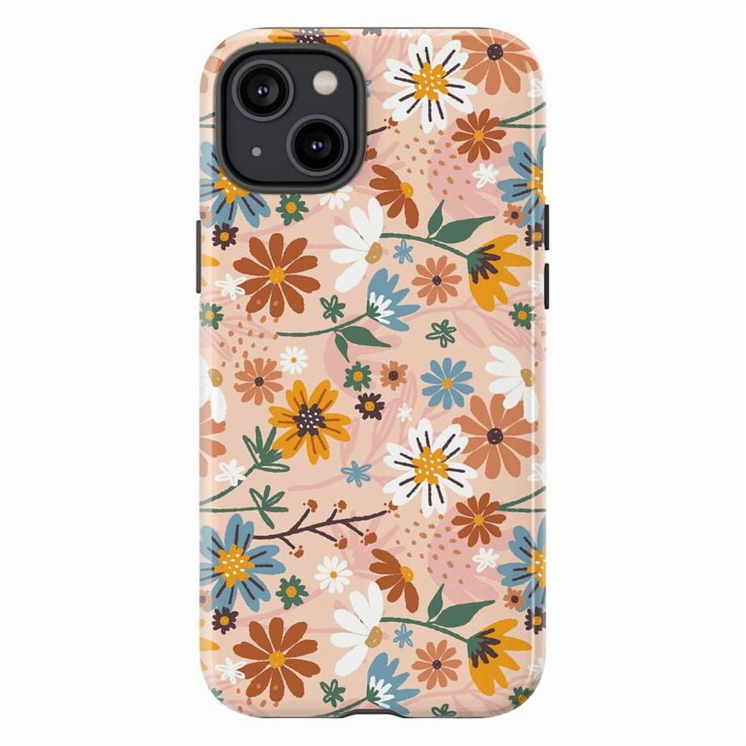 Cute Boho Floral Phone Case for iPhone 17 16 15 14 13 12 11 Pro Plus ...