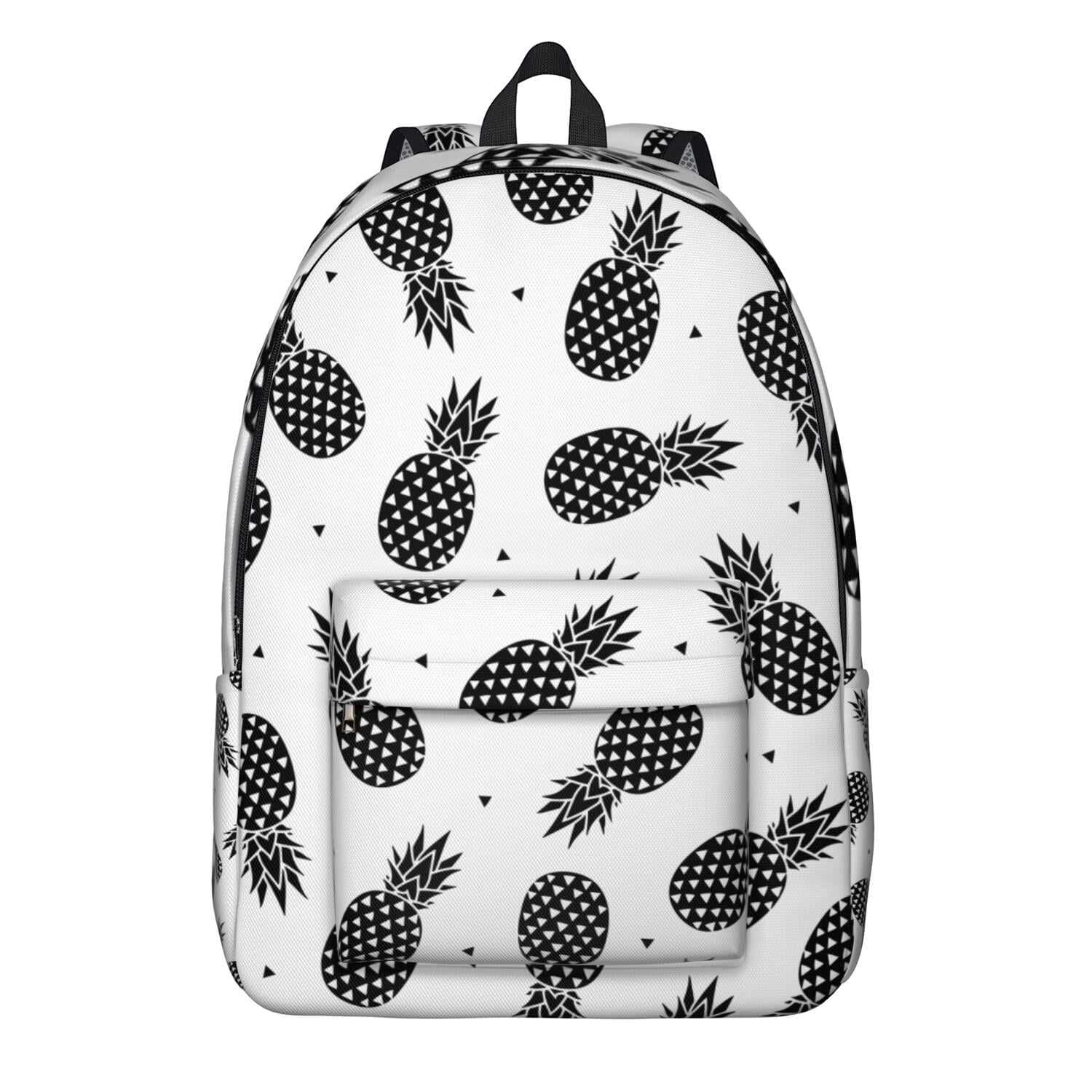 Cute Boho Waist Bag with Pineapple and Floral Pattern – Bright Tropical ...