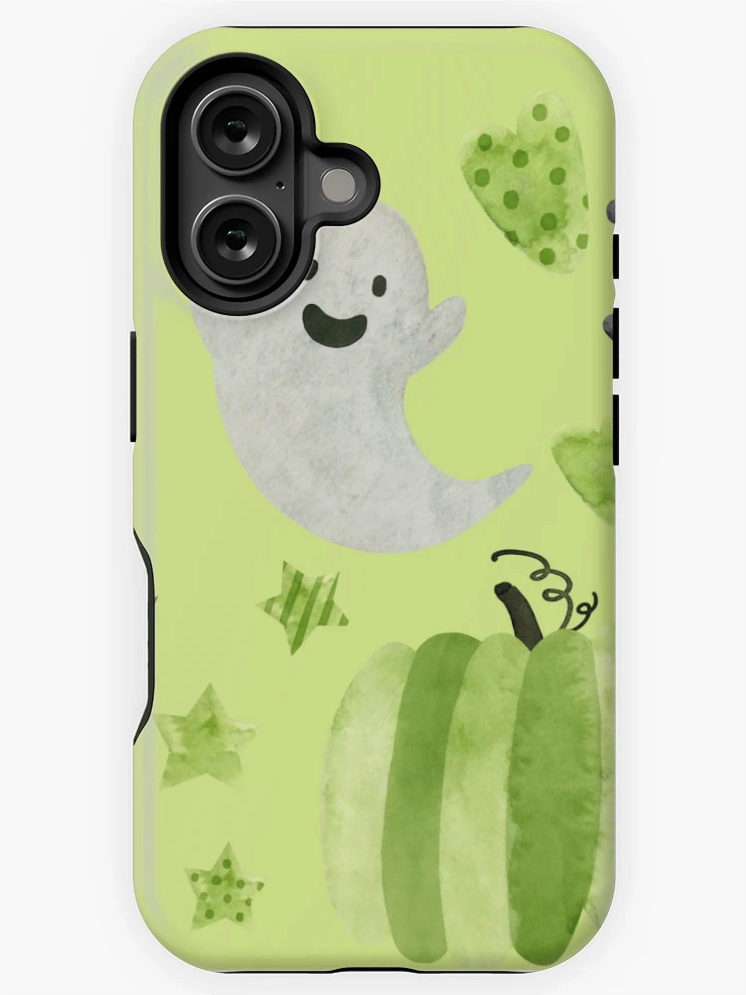Cute Boo Ghost Halloween Design Phone Case for iPhone 11 to 16 Pro Max ...