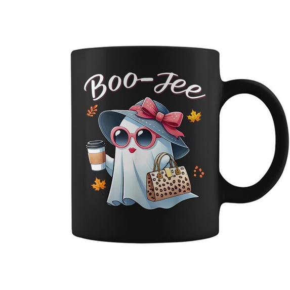 Cute BooJee Ghost Halloween Boujee Girls Fall Coffee Mugs - Walmart.com