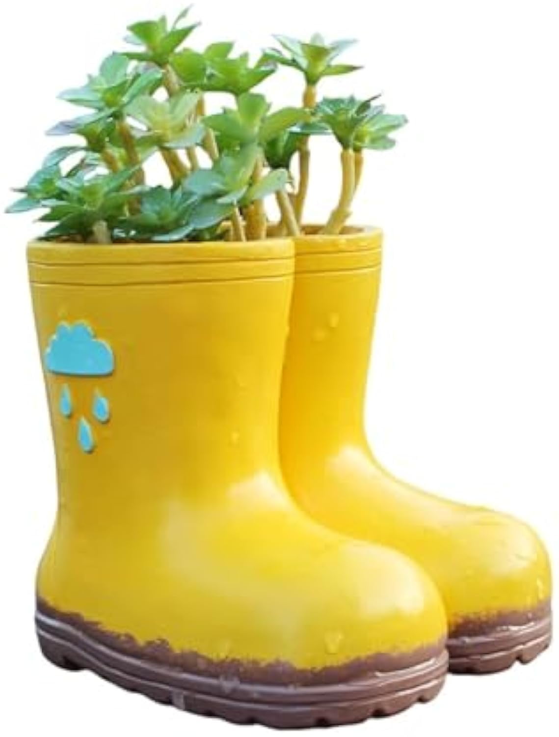 Cute Boot Planter, Unique Rain Boots Shaped Flower Pot, Resin Vase ...