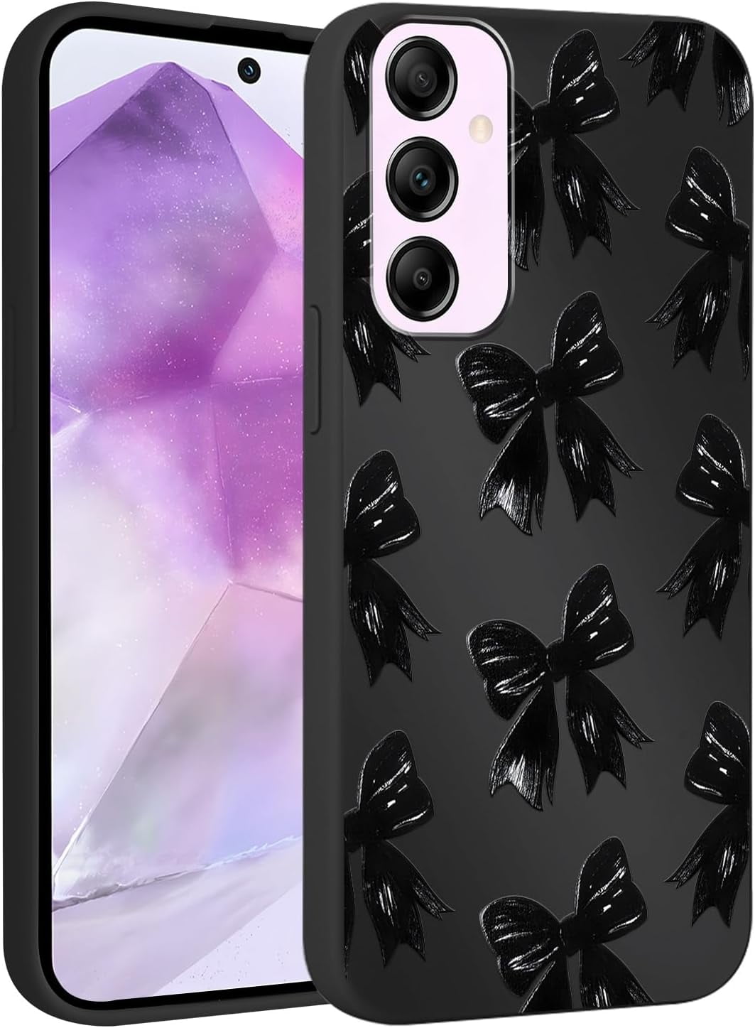 Cute Bow Phone Case for Samsung Galaxy A55 5G 6.5", Aesthetic Coquette ...