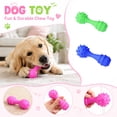 Cute Bowling Pin Rubber Dog Toy with Dental Cleaning Bumps - Durable ...