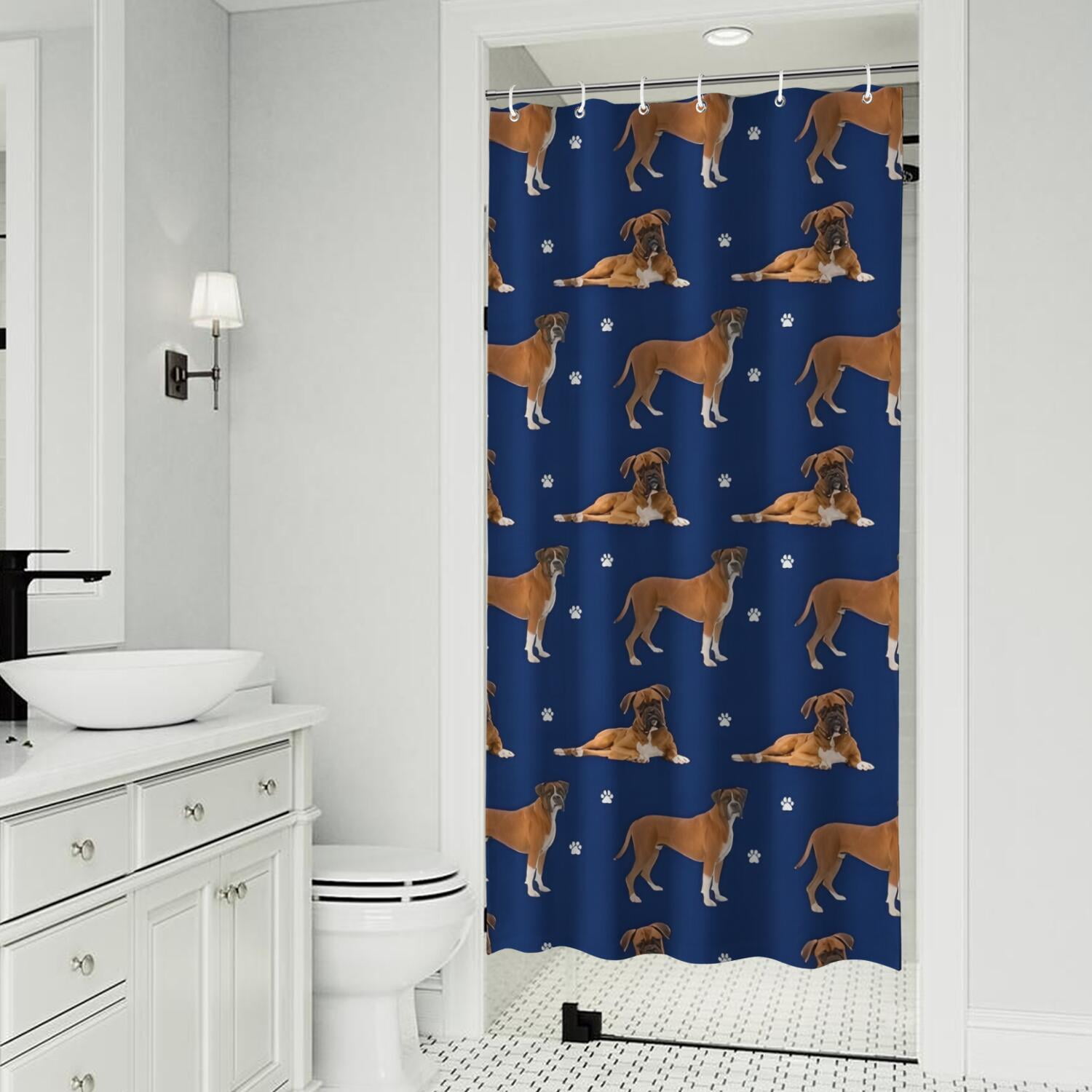 Cute Boxe Shower Curtain 36"x72" ,Bathroom Decorative Shower Curtains ...