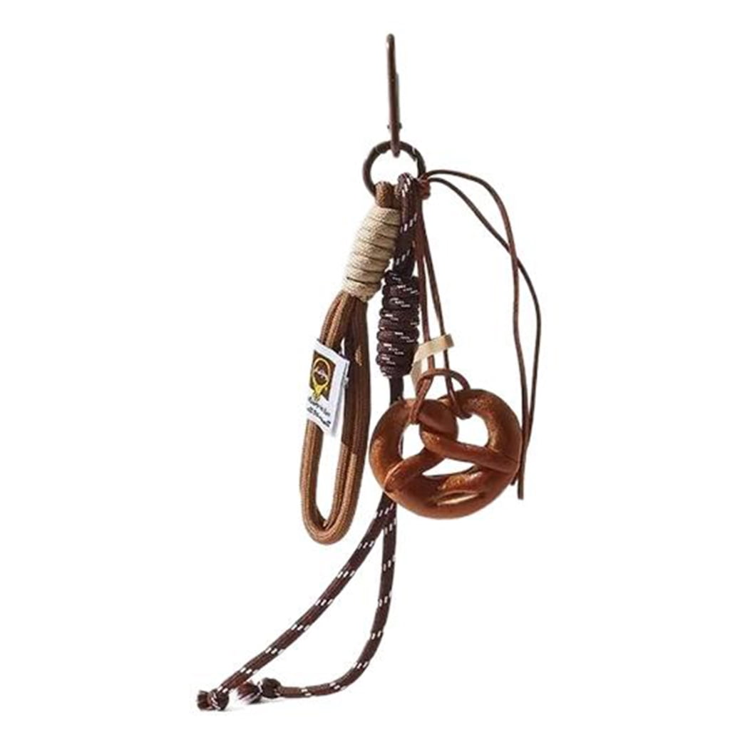 Cute Bread Bagel Keychain Handmade Bag Charm Purse Pendant For Fun ...