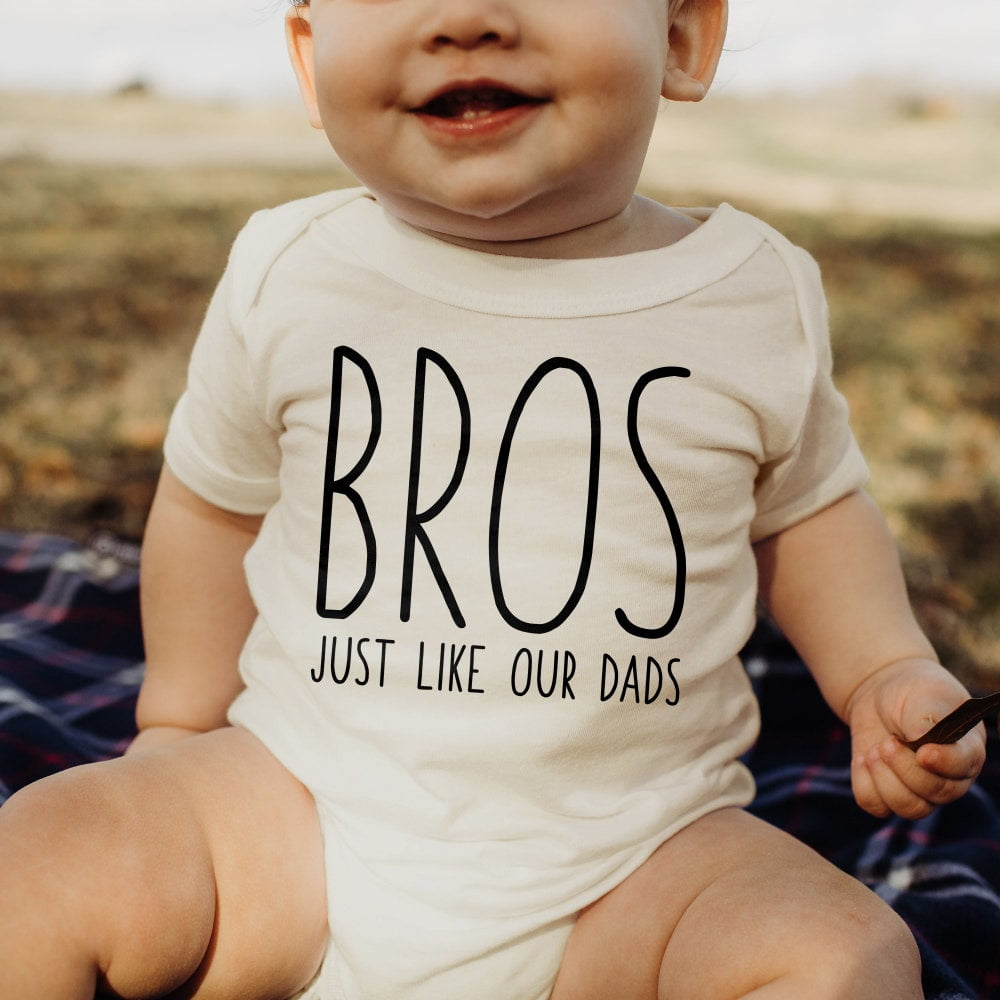 Cute Bros Just Like Our Dads Onesies, Best Friends Newborn Bodysuit ...