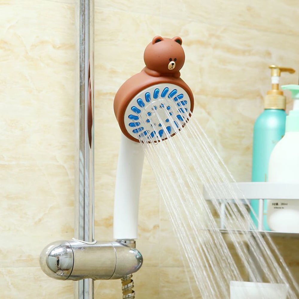 Cute Brown Little Bear Shower Heads Kids Girls Boys Cartoon Animals ...
