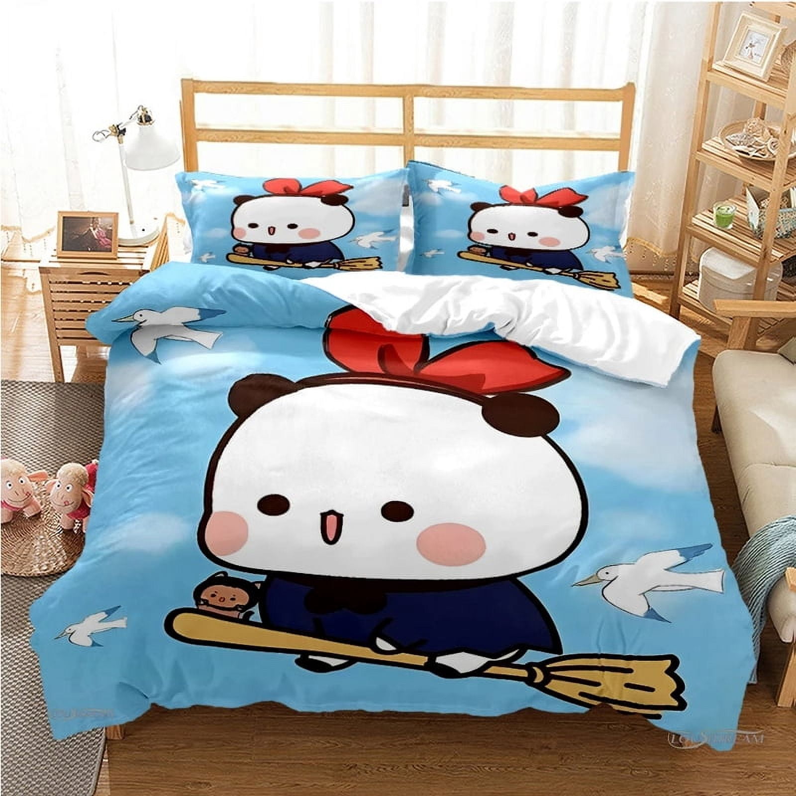 Cute Bubu Dudu Cartoon Bear Panda Duvet Cover kawaii Bedding sets Soft ...