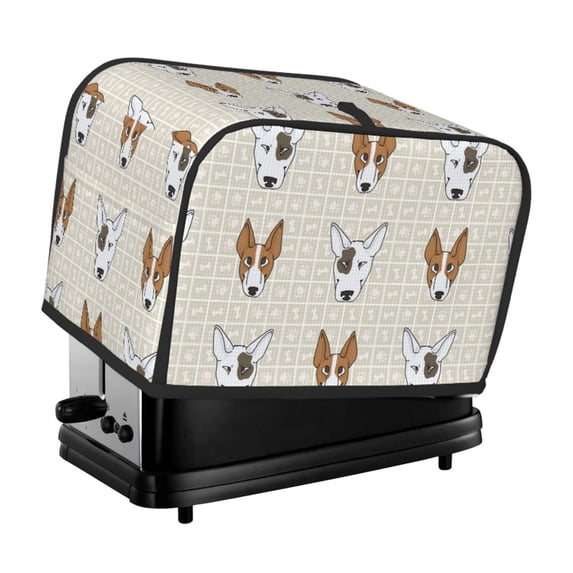 Cute Bull Terrier Puppy And Dog Face 2 Slice Toaster Cover Bread Maker ...