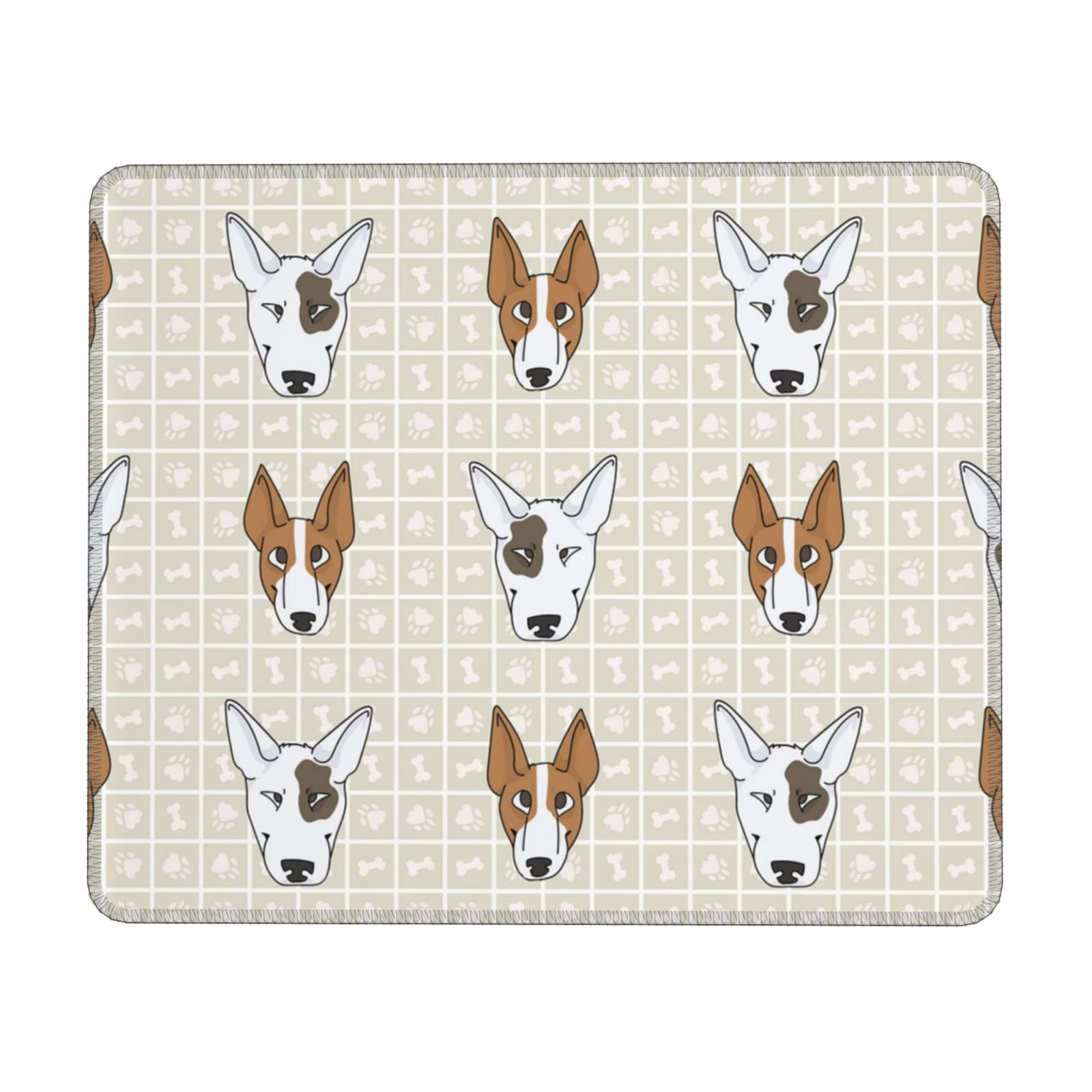 Cute Bull Terrier Puppy And Dog Face Mouse Pad Non-Slip Rubber Gaming ...