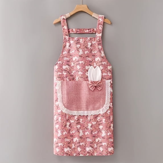 Cute Bunny Ears Easter Apron Set - Fun Kitchen Accessory for Kids and ...