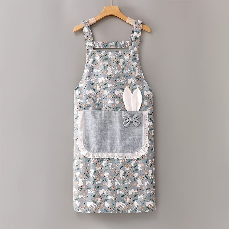 Cute Bunny Ears Easter Apron Set - Fun Kitchen Accessory for Kids and ...