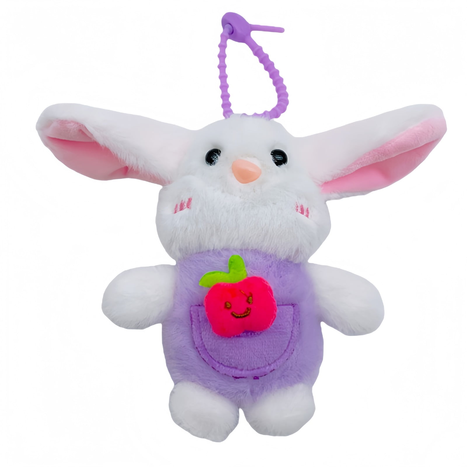 Cute Bunny Plush Keychain for Backpack, 4.7" Inch Mini Rabbit Keychain ...