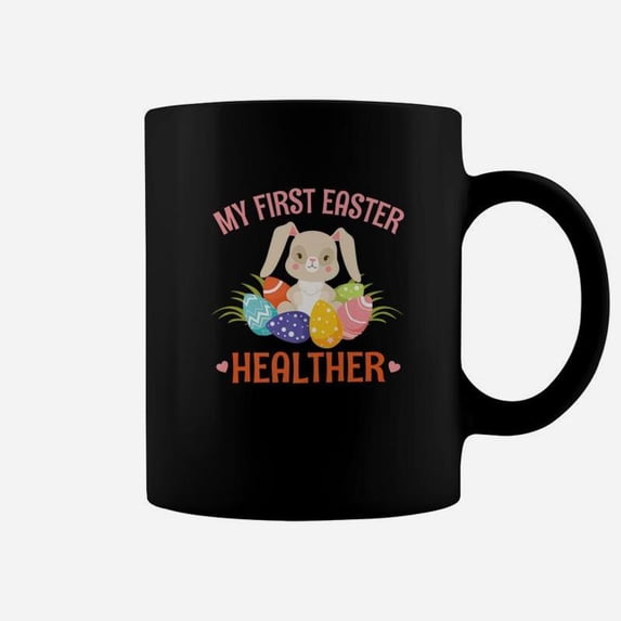 Cute Bunny Rabbit Easter Eggs My First Easter Healther Coffe - Walmart.com