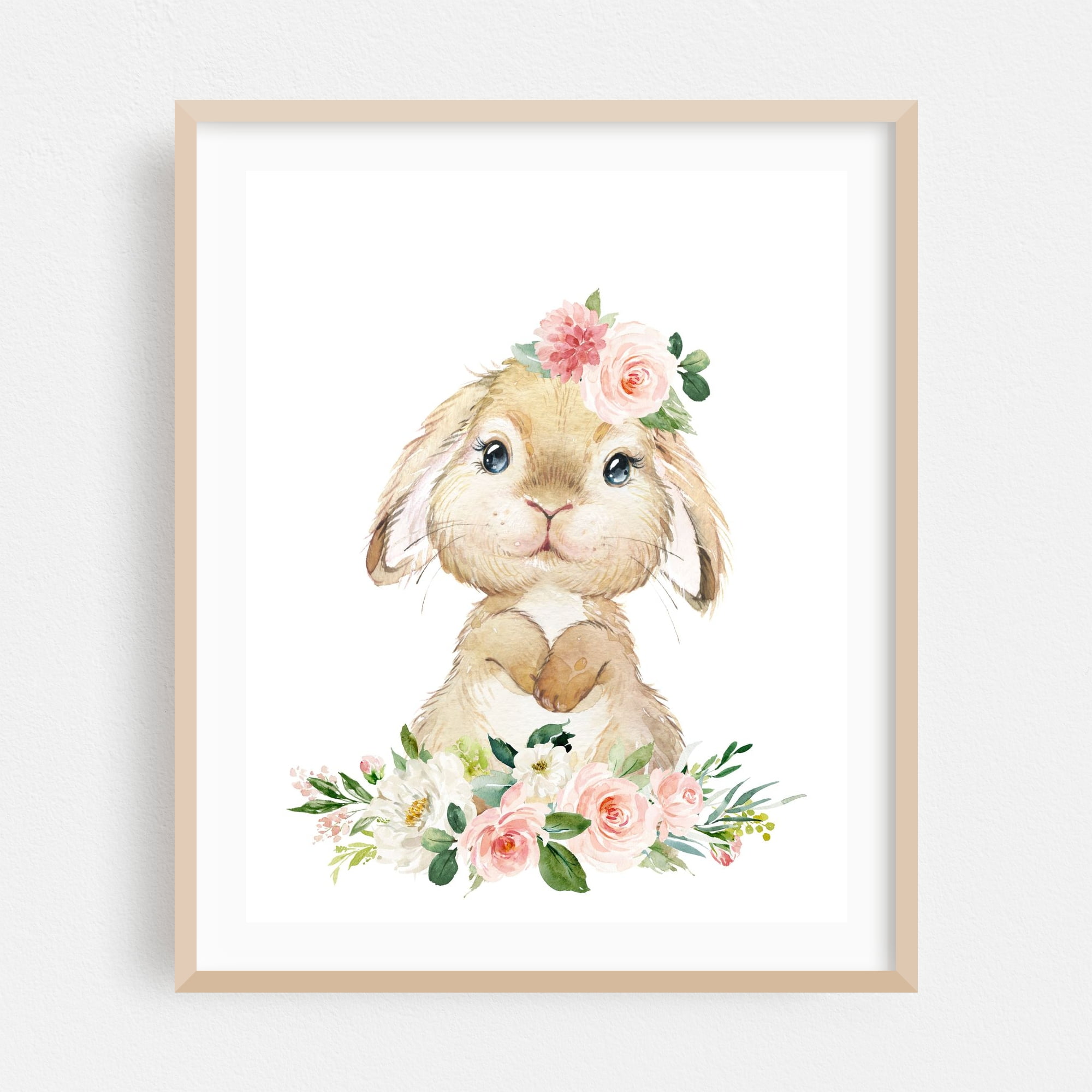 Cute Bunny, Rabbit, Forest Animals, Woodland Animals, Boho, Pink ...