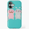Cute Bunny Rabbit Loaf Sitting Art iPhone Case 17 11 12 13 14 15 16 Pro ...