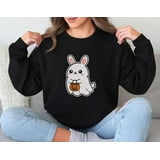 Cute Bunny Trick or Treat Pumpkin Funny Halloween Animal Costume Themed ...