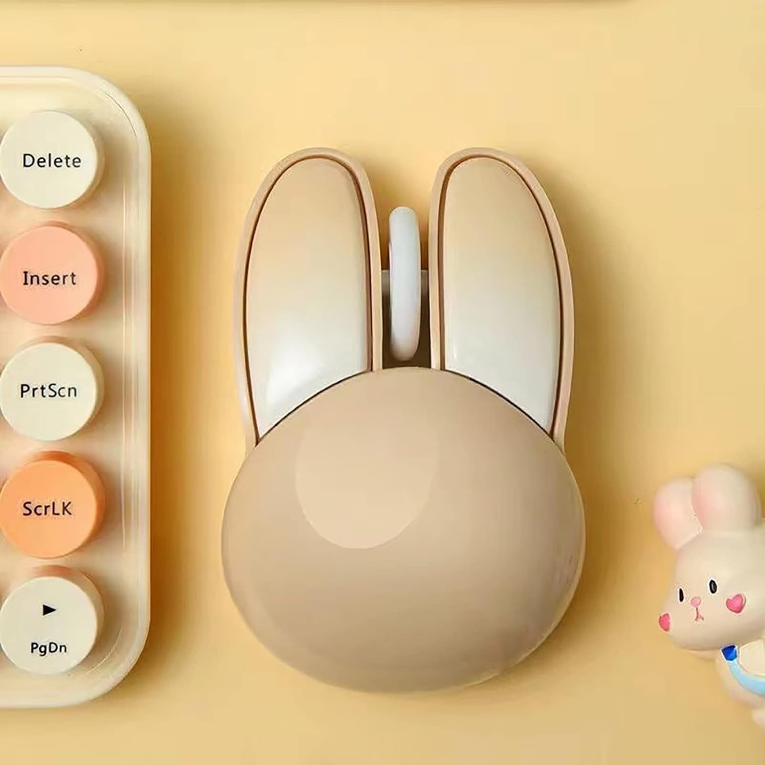 Cute Bunny Wireless Mouse, 2.4G Wireless Mice, 1600/1200/800 3 Levels ...