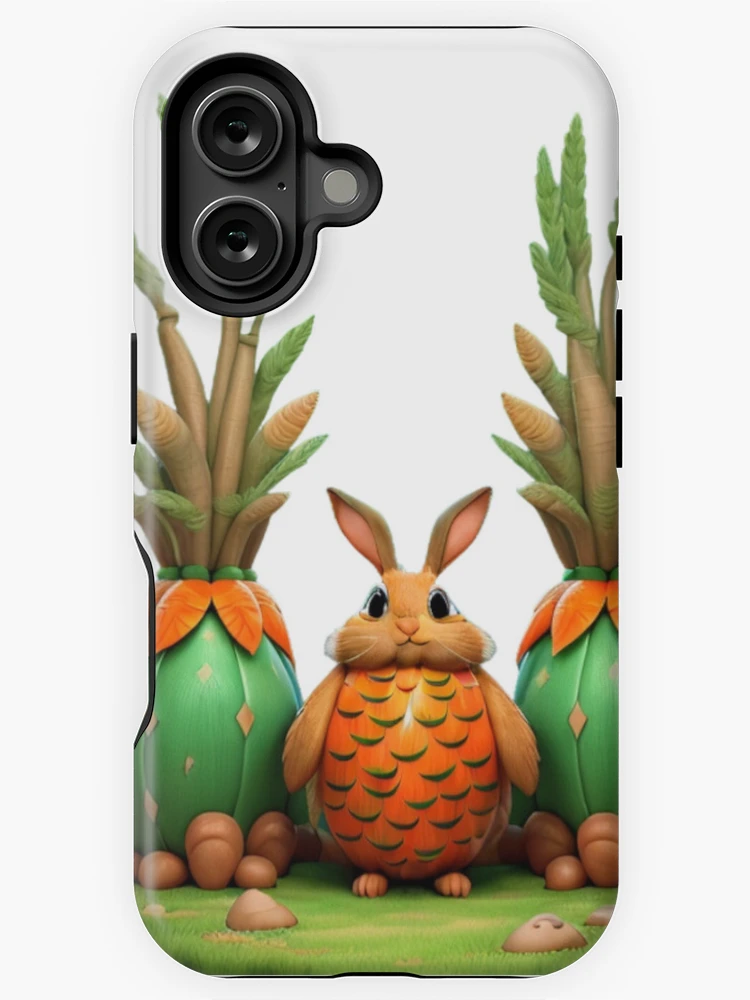 Cute Bunny with Two Nature's Pot iPhone Case Compatible with iPhone 11 ...