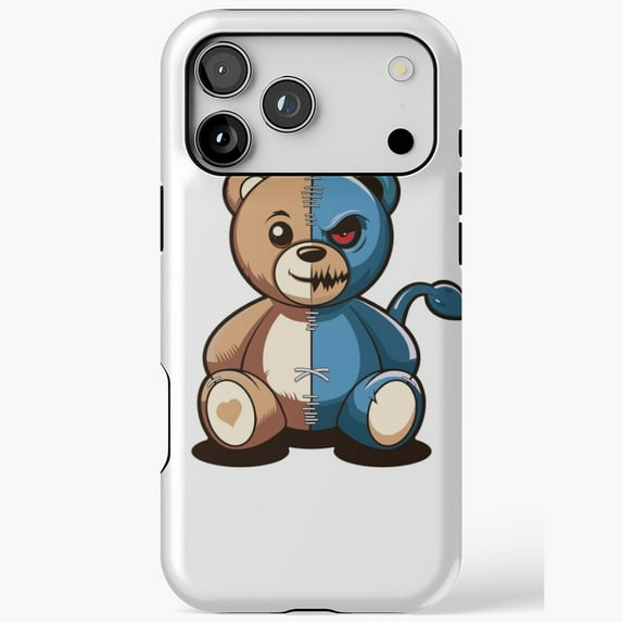 Cute But Dangerous Teddy Bear Drawing Protective and Compatible iPhone ...