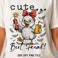 Cute But Feral Goose PNG, Funny Goose Meme Sarcastic Animal Humor png ...