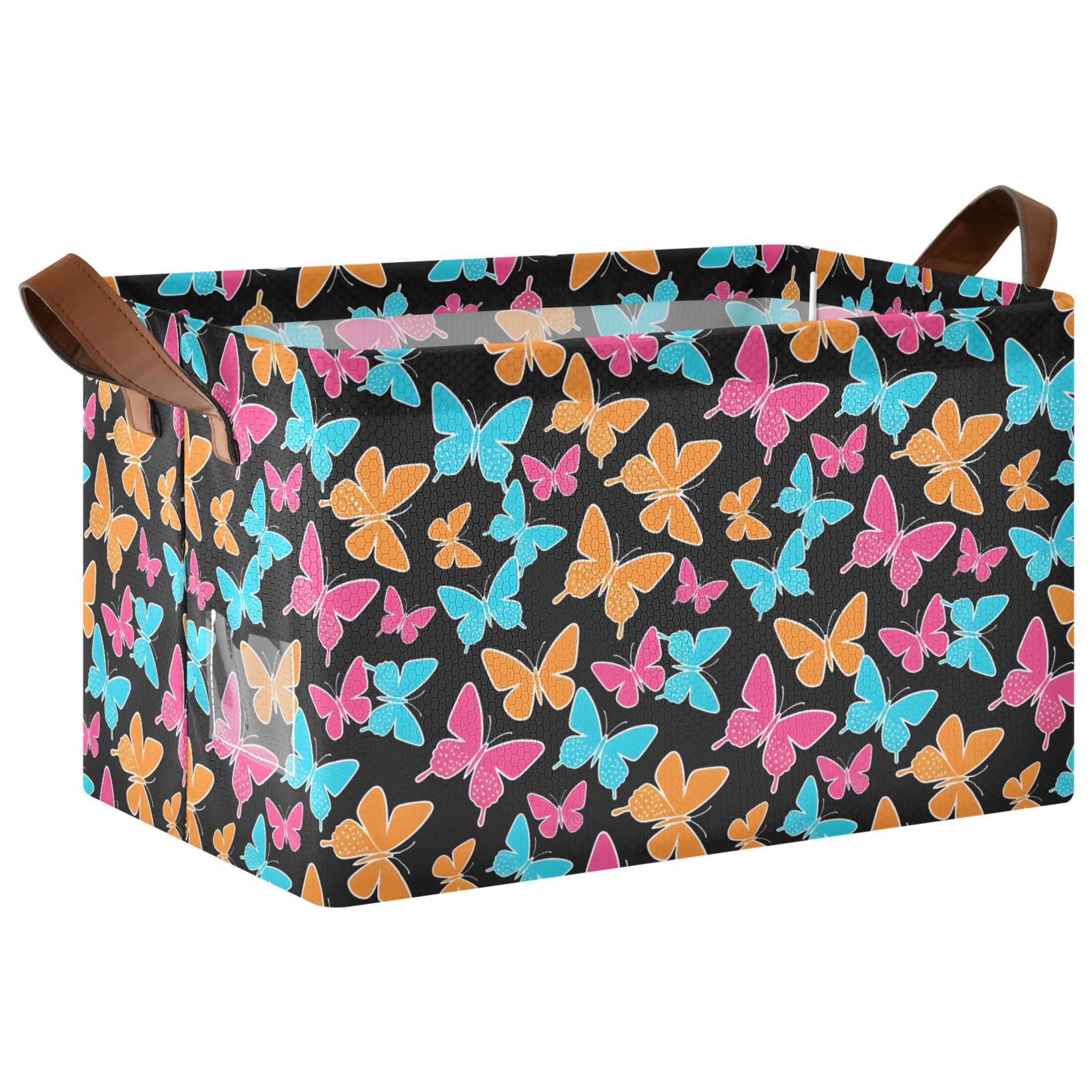 Cute Butterfly Collapsible Storage Bin Open Home Shelf Basket Water ...