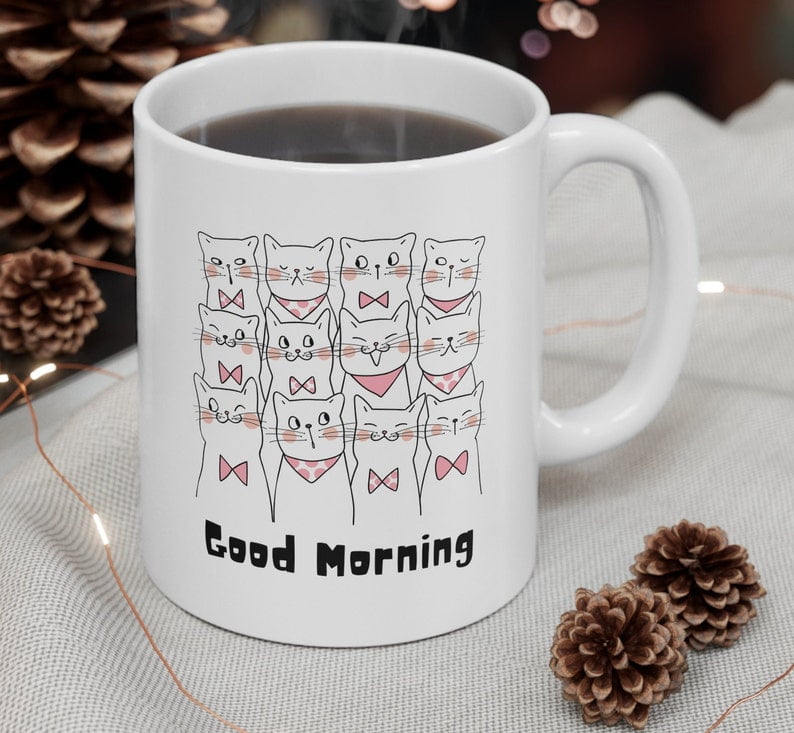 Cute C1At mug, funny cute C1At mug, good morning, C1At mom gift, C1At ...