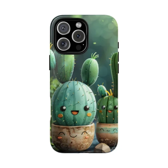 Cute Cactus Cartoon Plants Phone Case for iPhone 17 11 12 13 14 15 16 Pro Max - Walmart.com