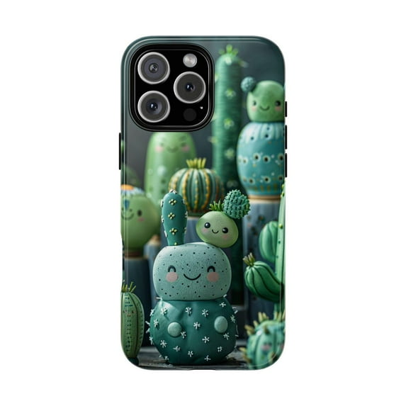 Cute Cactus Friends Cartoon Desert Plants iPhone Case for iPhone 17 16 ...