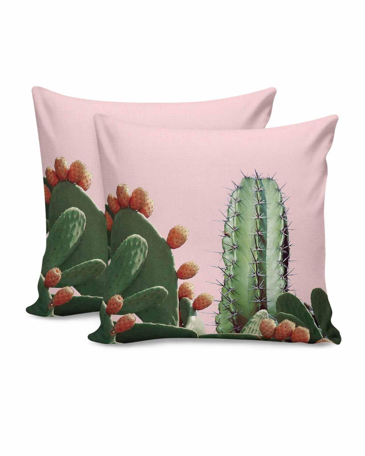 Cute Cactus Plant Nature 16x16 Pillow Covers Set of 2, Decorations ...