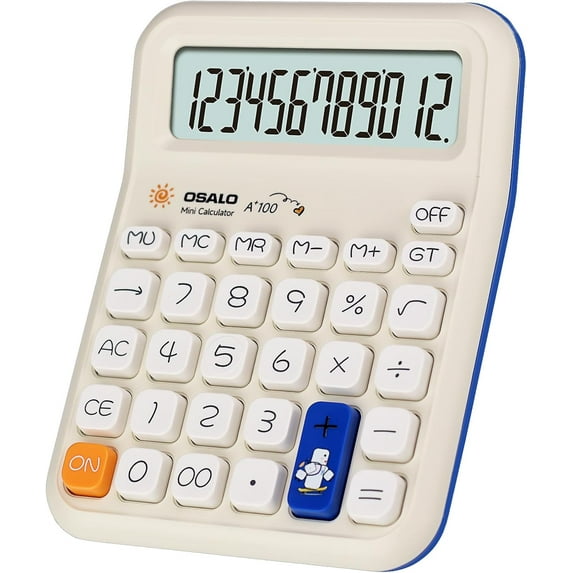 Cute Calculator for Kids, Small Calculators Desktop 12 Digit, Basic ...