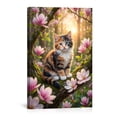 Cute Calico Kitten In Magnolia Forest Spring Pet Nature Lover Canvas ...