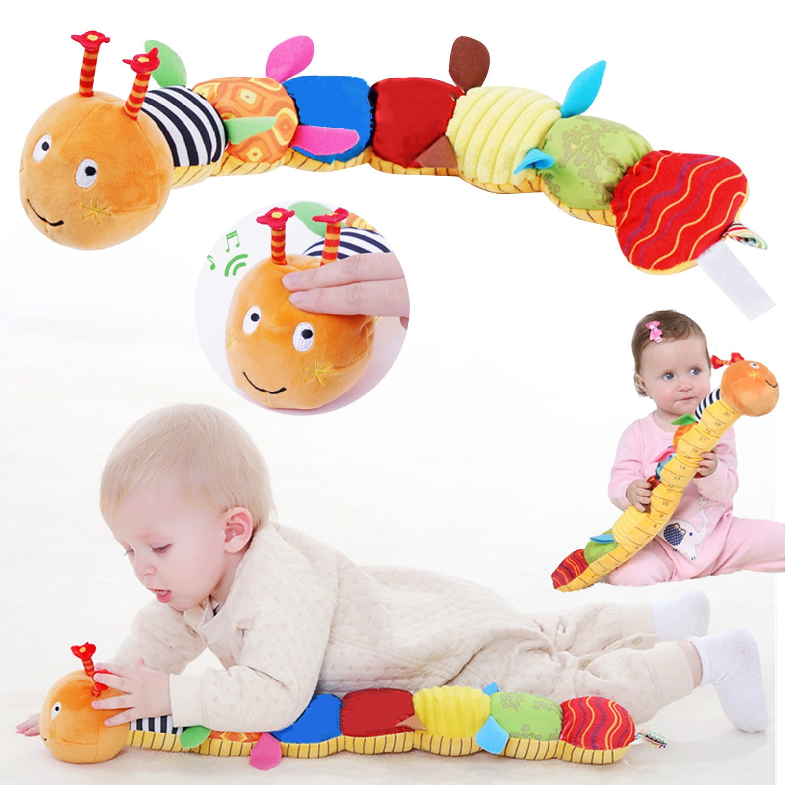 Cute Calming Soft Doll Caterpillar Shape Sensory Chew Toys Sensory ...