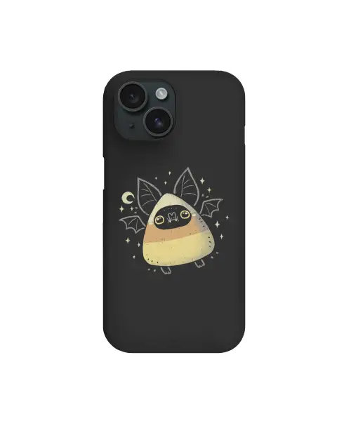 Cute Candy Corn Bat Halloween Treat Phone Case for iPhone 16 15 14 13 ...