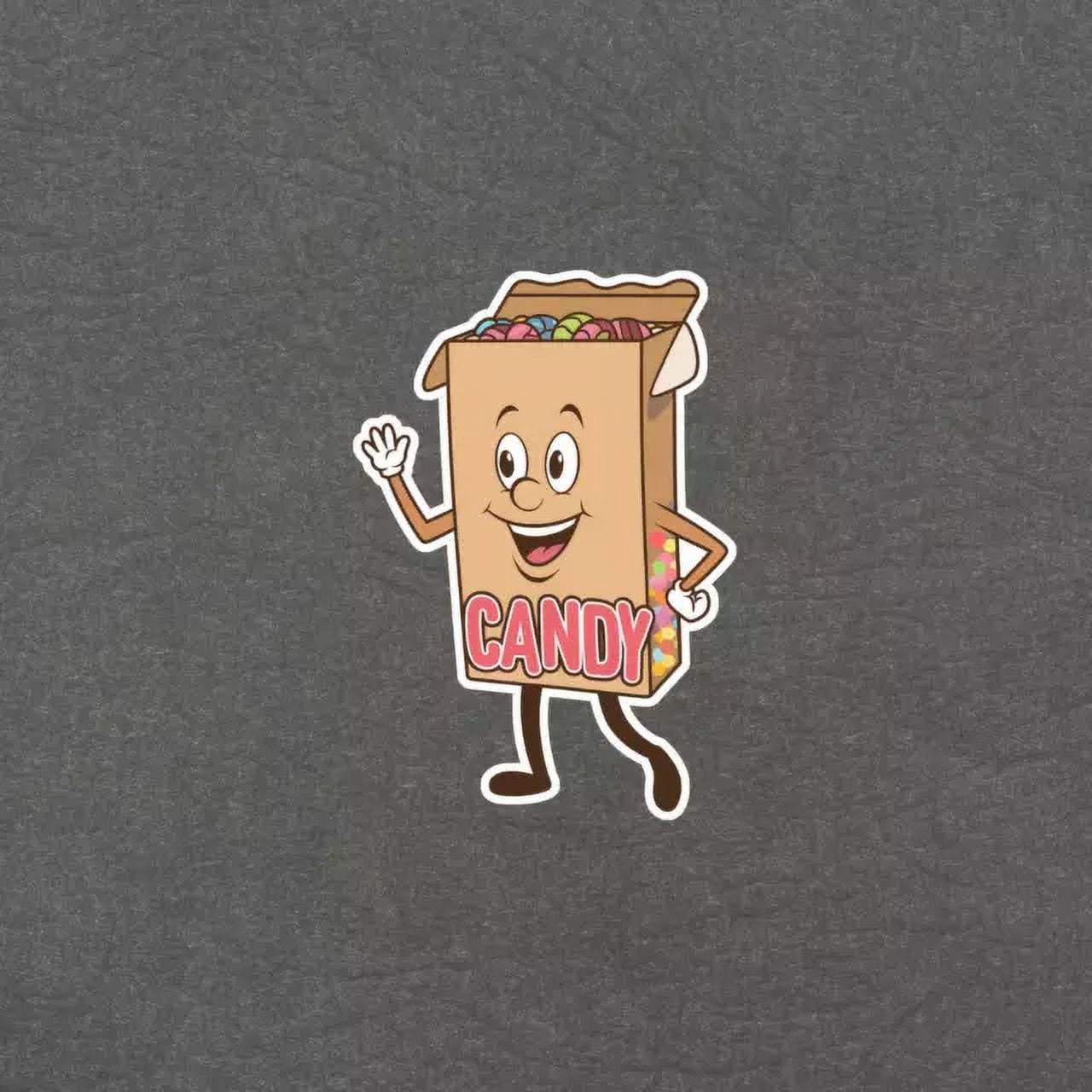 Cute Candy Mascot Sticker - Sweet Treat Character For Kidsphone Decal ...