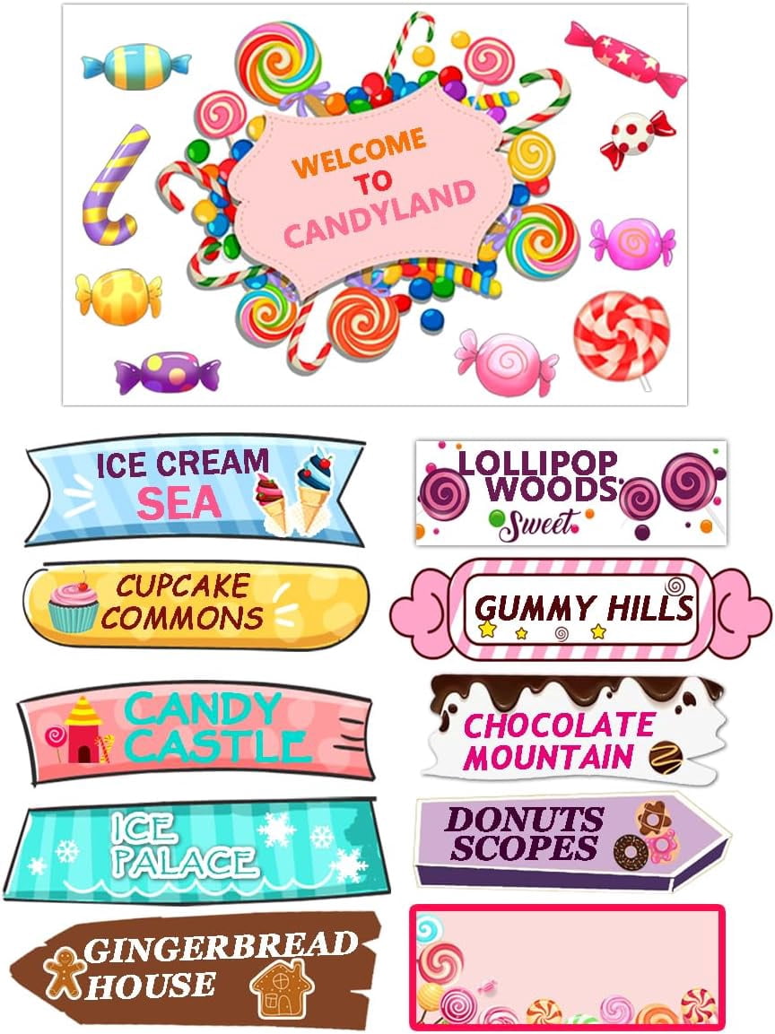 Cute Candyland Theme Birthday Party Decorations Supplies Favors Decor ...